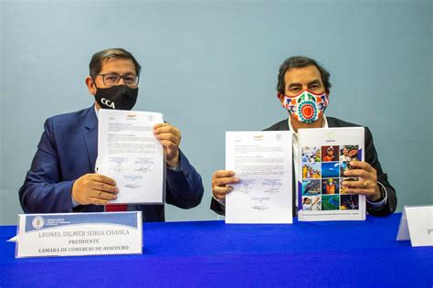 Cámara de Comercio de Ayacucho CONFIEP y Asociación Pyme Perú firman
