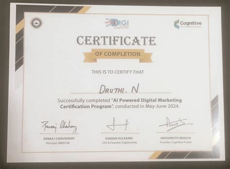 Aidigitalmarketing Bmsccm Digitalmarketing Ai Continuouslearning Druthi N