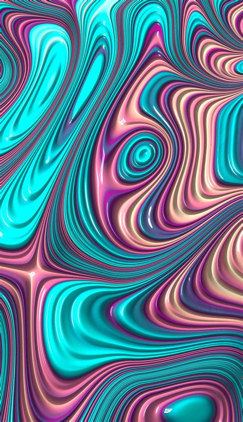 An Abstract Background With Blue And Pink Swirls