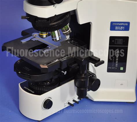Fluorescence Microscopes Olympus Bx51 Upright Phase Contrast Microscope