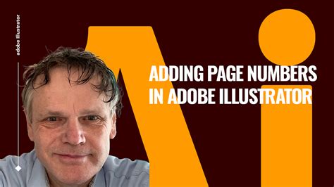 adding page numbers in adobe illustrator by benard kemp coach and
