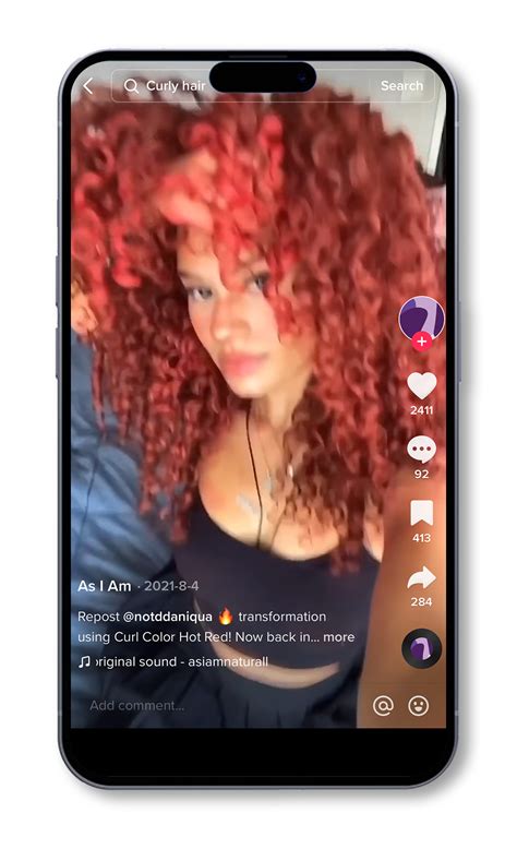 Curl Color Hot Red As I Am