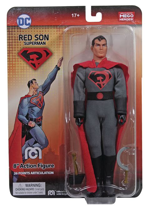 Mego Dc Heroes Action Figure Red Son Superman 8 Inch Westfield Comics