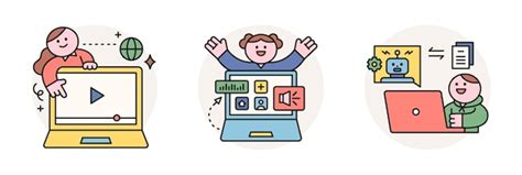 Premium Vector Back To School Computer Online Classes