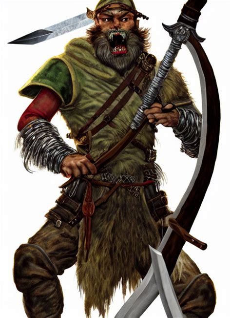 Krea Ai Strong Young Man Photorealistic Bugbear Ranger Ho