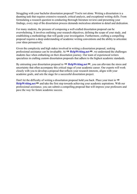 Bachelor Dissertation Proposal By Tanya Han Issuu