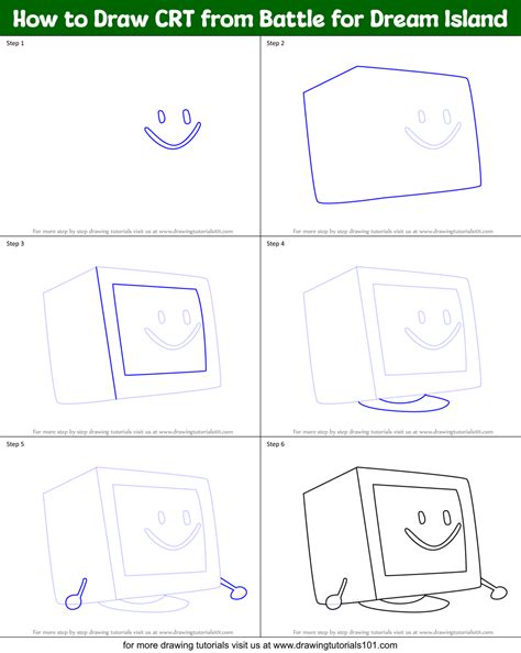 How To Draw CRT From Battle For Dream Island Battle For Dream Island