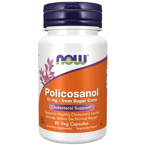 Policosanol Double Strength 20 Mg Veg Capsules Now Foods