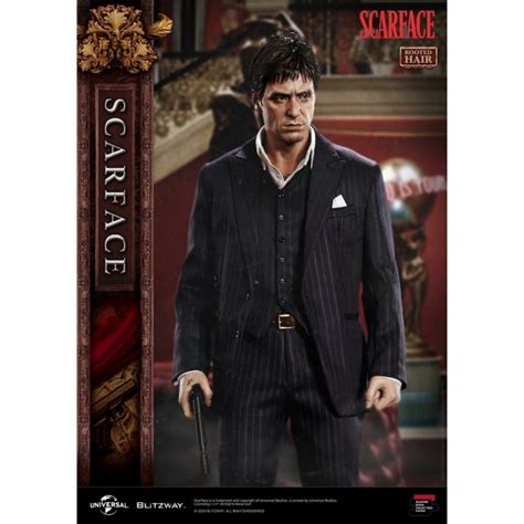 Scarface Tony Montana Rooted Hair Version 14 Scale Statue