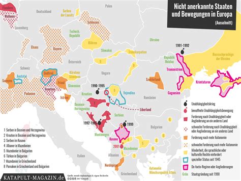 Karte Der Woche Nicht Anerkannte Staaten Europa Der Kleinstaaten