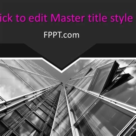 Building Architecture Background Design For PowerPoint Powerpoint Template Free Black And White