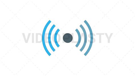 WiFi Hotspot Icon Royalty Free Stock Animation VideoPlasty
