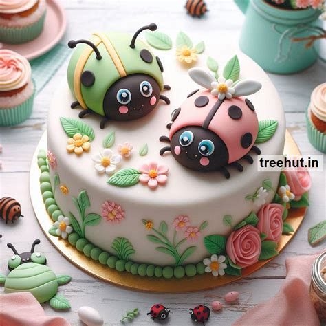 Spring Bugs Cake Decoration Ideas