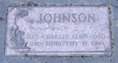 Charles Albin Johnson 1883 1960 Mémorial Find A Grave
