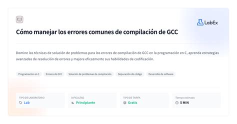 Cómo Manejar Los Errores Comunes De Compilación De Gcc Labex