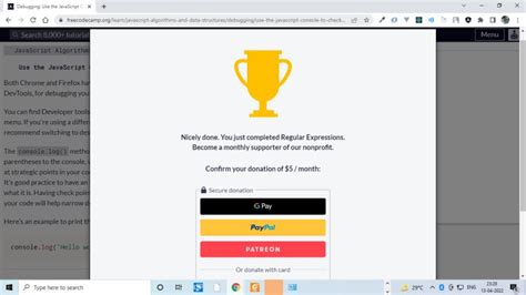 anutosh ghosh on linkedin completed regular expressions of javascript in freecodecamp you can try…