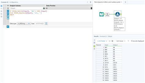 solved keeping only letters but if a field has only numbe alteryx