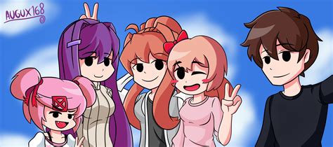 Blue Skies But Its Doki Doki Takeover Augux168 Rddlcmods