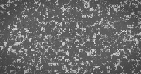 Glowing Triangle And Circle Animation Over Digital Glitch Background