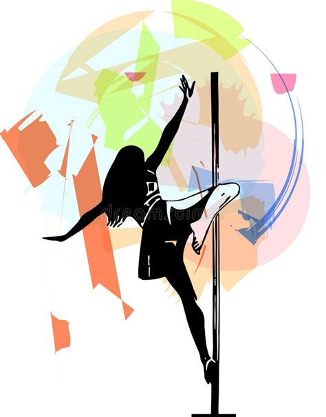 Striptease Girl Silhouette Stock Vector Illustration Of Adult 90657547