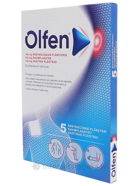Olfen Patch Plāksteris 140mg 5 Gab Internetaptiekalv