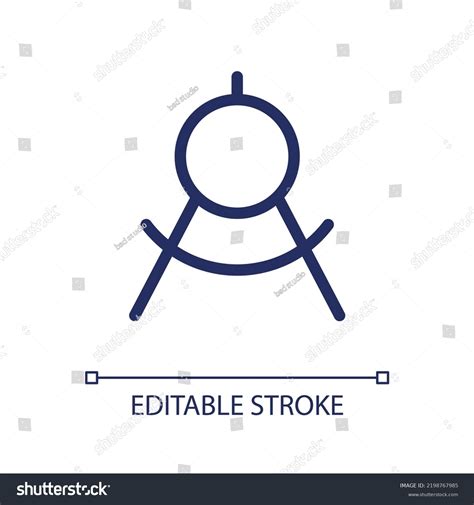 Mathematics Class Pixel Perfect Linear Ui Stock Vector Royalty Free