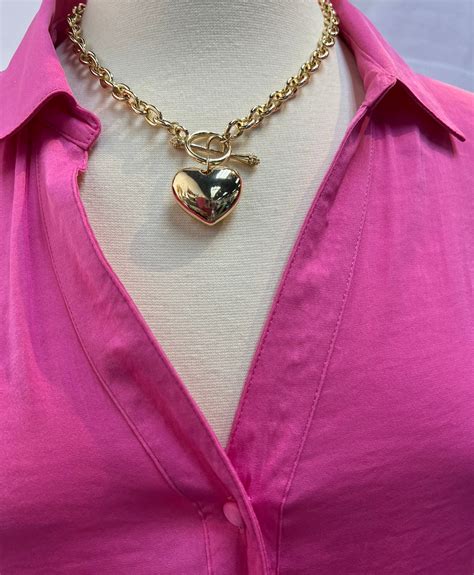 Puffy Heart Toggle Necklace Rainas Rocks