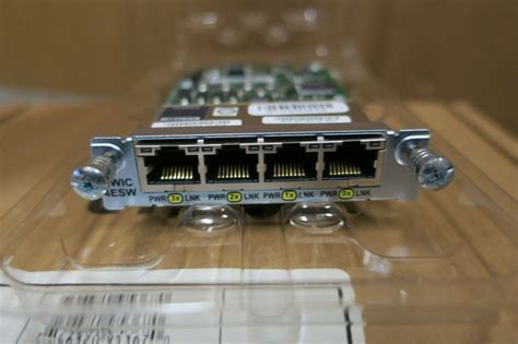 New Cisco Systems Hwic 4esw Poe 4 Port Etherswitch Hwic Wan Interface Poe Card