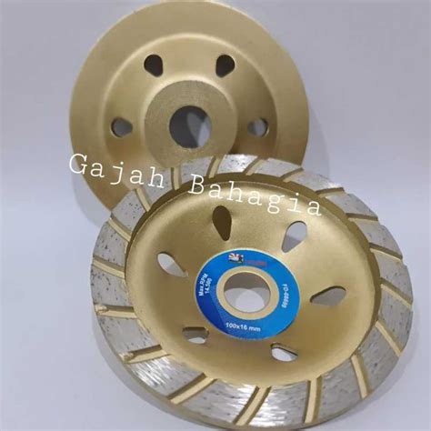 Jual Diamond Cup Wheel Inch Mata Gerinda Mangkok Turbo Fujiyama Di Seller Gajah Bahagia