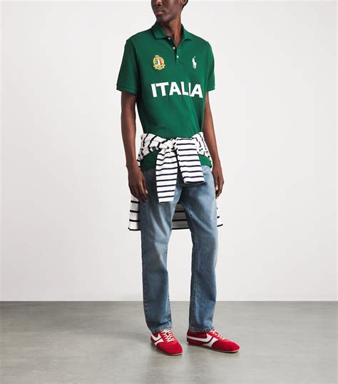 Polo Ralph Lauren Green Cotton Italy Polo Shirt Harrods Us
