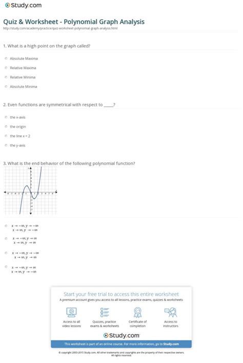 Graphing Polynomials Worksheet Algebra 2 Db Excel Com