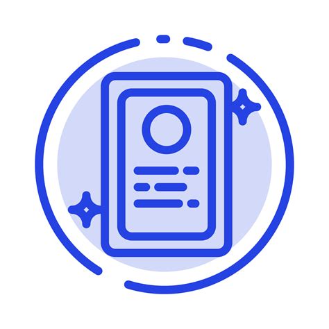 Assignment Job Application Test Blue Dotted Line Line Icon 19122612
