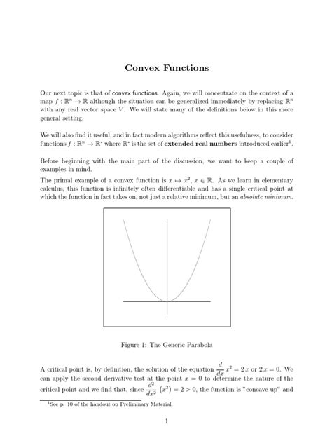 convex functions see p 10 of the handout on preliminary material