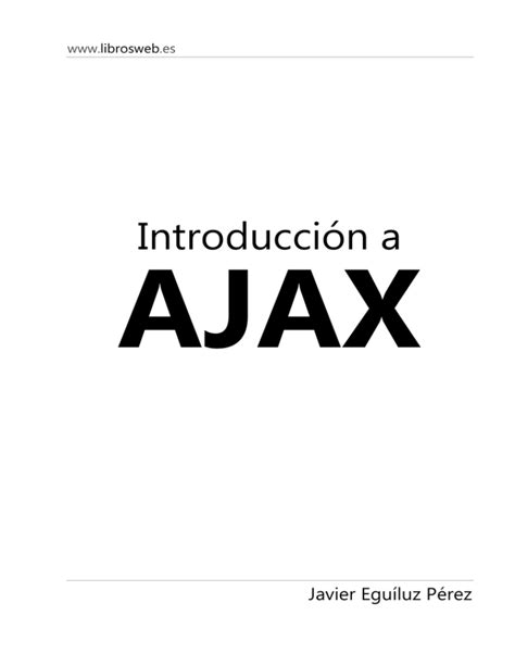 Introduccion A AJAX