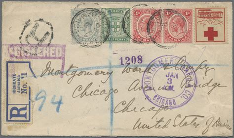 Stamp Auction Thematik Rotes Kreuz Red Cross Single Lots