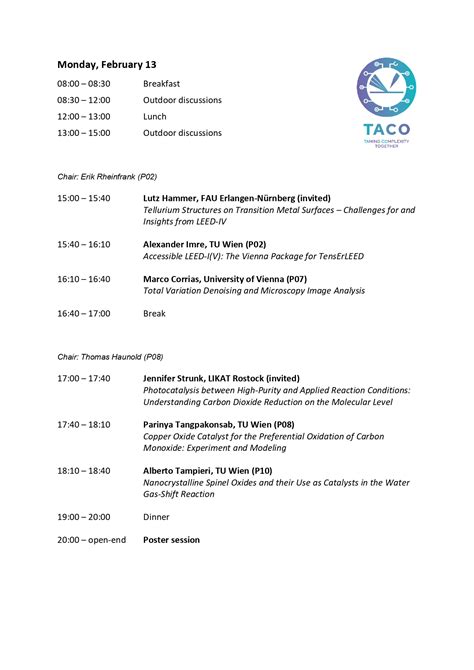 Taco Phd Program Finalized Sfb Taco