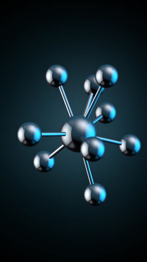 abstract animation of monochrom model molecules rotation animation of