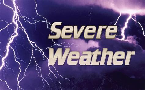 National Weather Service Indicates Chance Of Severe Weather On Saturday