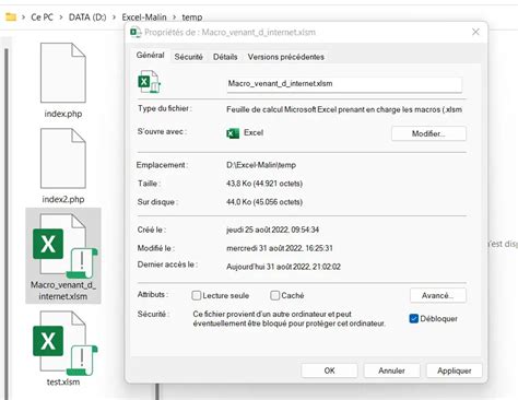 Excel Macros Bloquées Dans Les Fichiers En Provenance Dinternet