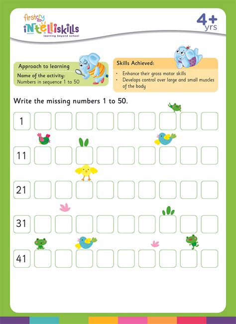 Write The Missing Numbers 1 50 Free And Printables Worksheet At Worksheets Library