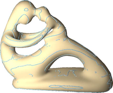 Ridge Lines Extracted From The Fertility Triangle Meshes With 241k Download Scientific Diagram