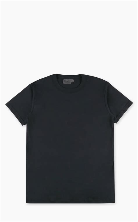 Naked Famous Denim Circular Knit T Shirt Black Cultizm