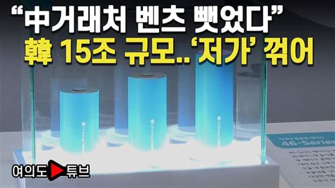 여의도튜브 中거래처 벤츠 뺏었다 韓 15조 규모저가 꺾어 머니투데이방송 Youtube