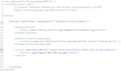 Nick Coblentz Custom Error Pages In Struts