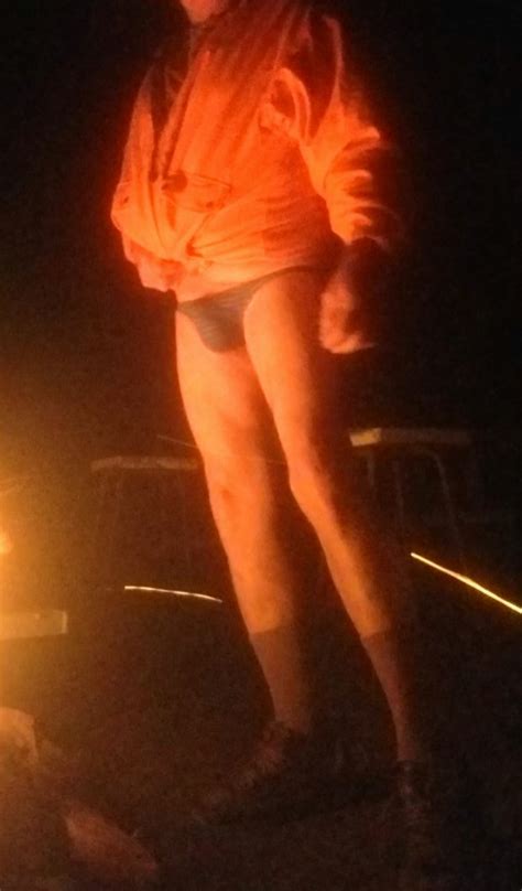 Bulging In Thong By The Fire Camping Alwayswearspanties
