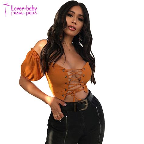 New Design Summer Fashion Women Sexy Aleksa Off Shoulder Crop Top Off