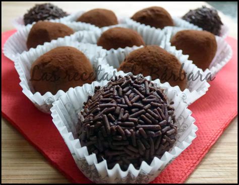 Trufas de chocolate Las Recetas de Bárbara