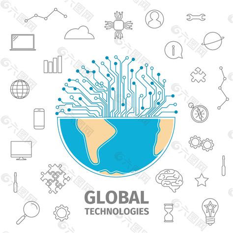 互联网商务图标和人物图标图片设计元素素材免费下载图片编号8183910 六图网
