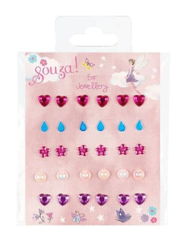 Boucles d oreilles autocollantes fée Souza