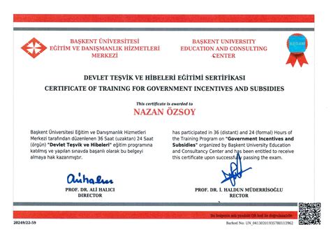 Sertifikalarımız Benefit Serbest Muhasebeci Mali Müşavirlik